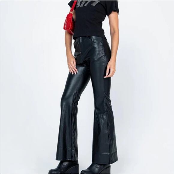Princess Polly | Pants & Jumpsuits | Princess Polly Jordan Flared Vegan ...